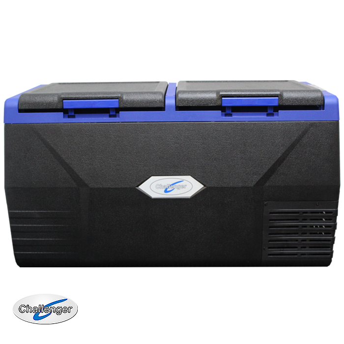 Challenger 75L Dual-Zone Portable Fridge Freezer | 12/24/240V, Solar ...