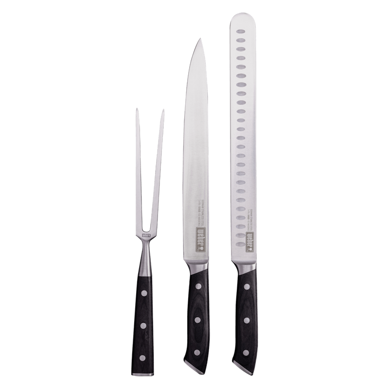Weber 3-Piece Carving Knife Set – German Stainless Steel | Turfrey NZ ...