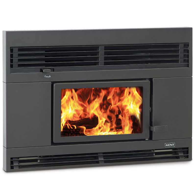 Kent Rata Inbuilt Wood Fire Fire & Flue Kit Package | Turfrey Heating ...