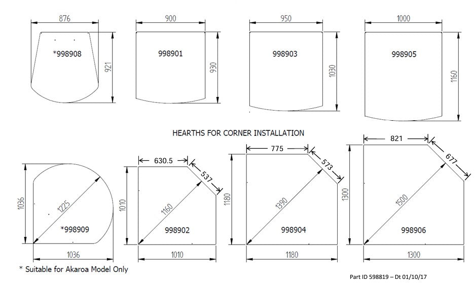 Masport Steel Floor Protectors & Hearths | Turfrey Wood Fires NZ ...