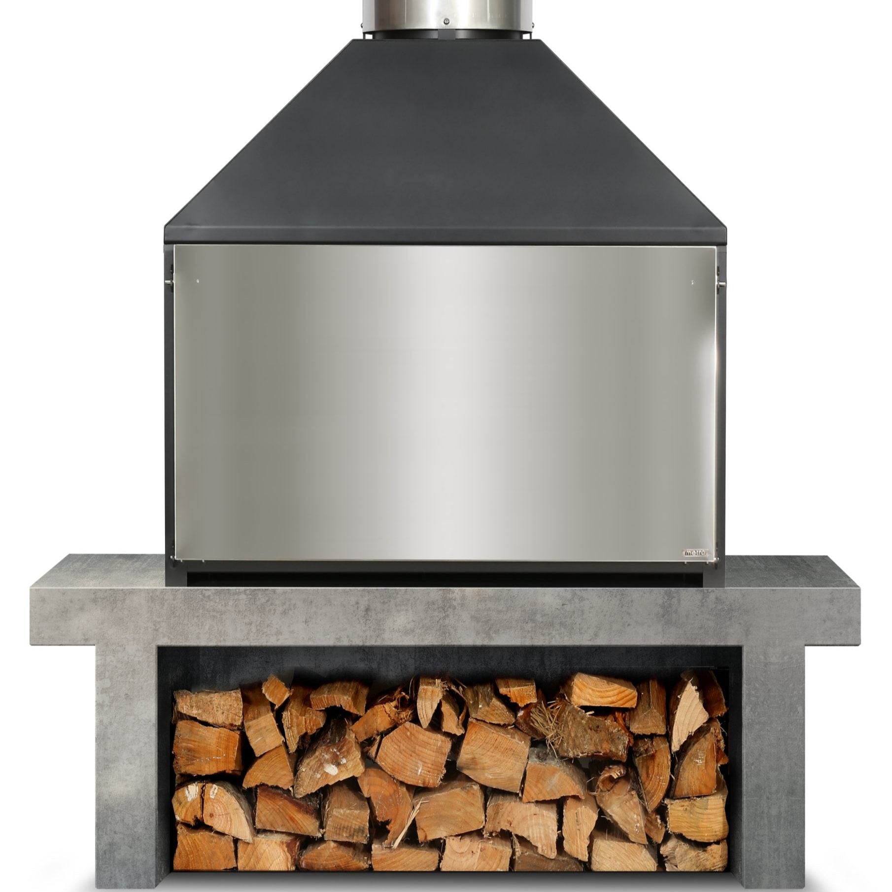 Metro Outdoor 1200 Fire & Flue System – Turfrey.co.nz