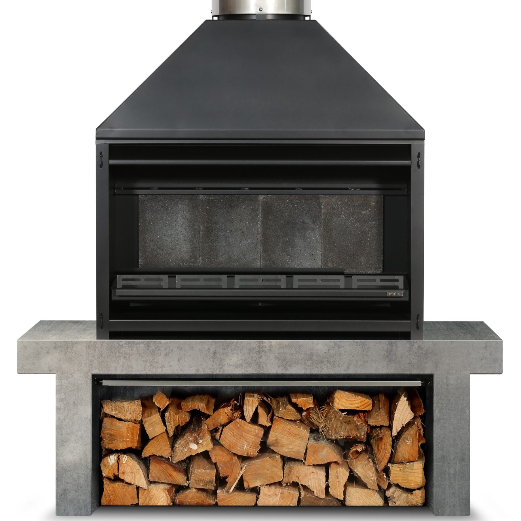 Metro Outdoor 1200 Fire & Flue System – Turfrey.co.nz