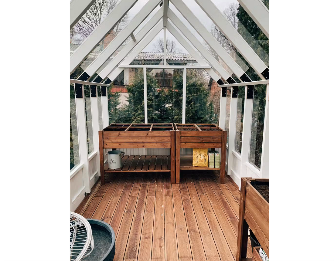 Glasshouse Emilia 2.4m x 3.6m | Turfrey Sheds & Cabins NZ – Turfrey.co.nz