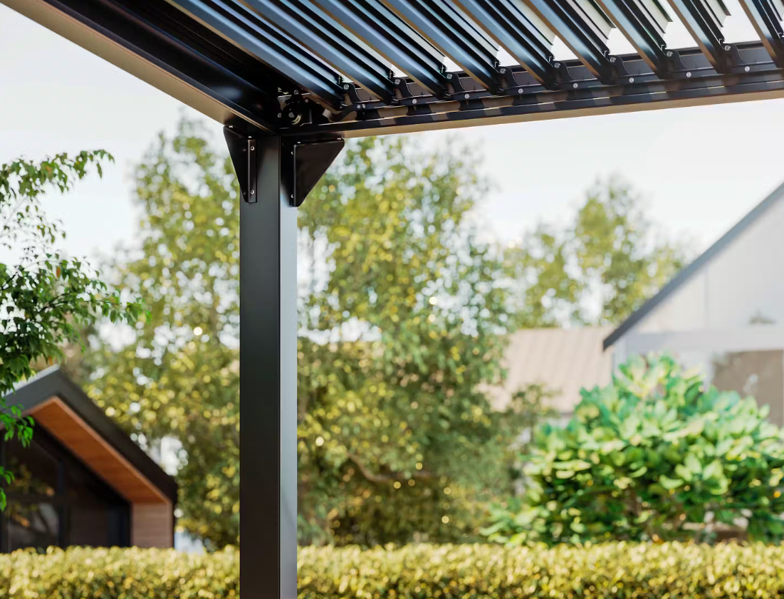 Louvre Roof System 6m x 3m Charcoal | Turfrey Louvre Roofs NZ – Turfrey ...