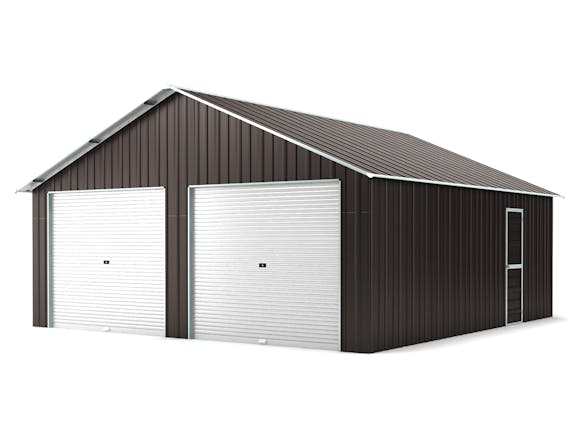 Double Garage 6.4m x 7.2m Ironsand | Turfrey Kitset Sheds NZ – Turfrey ...