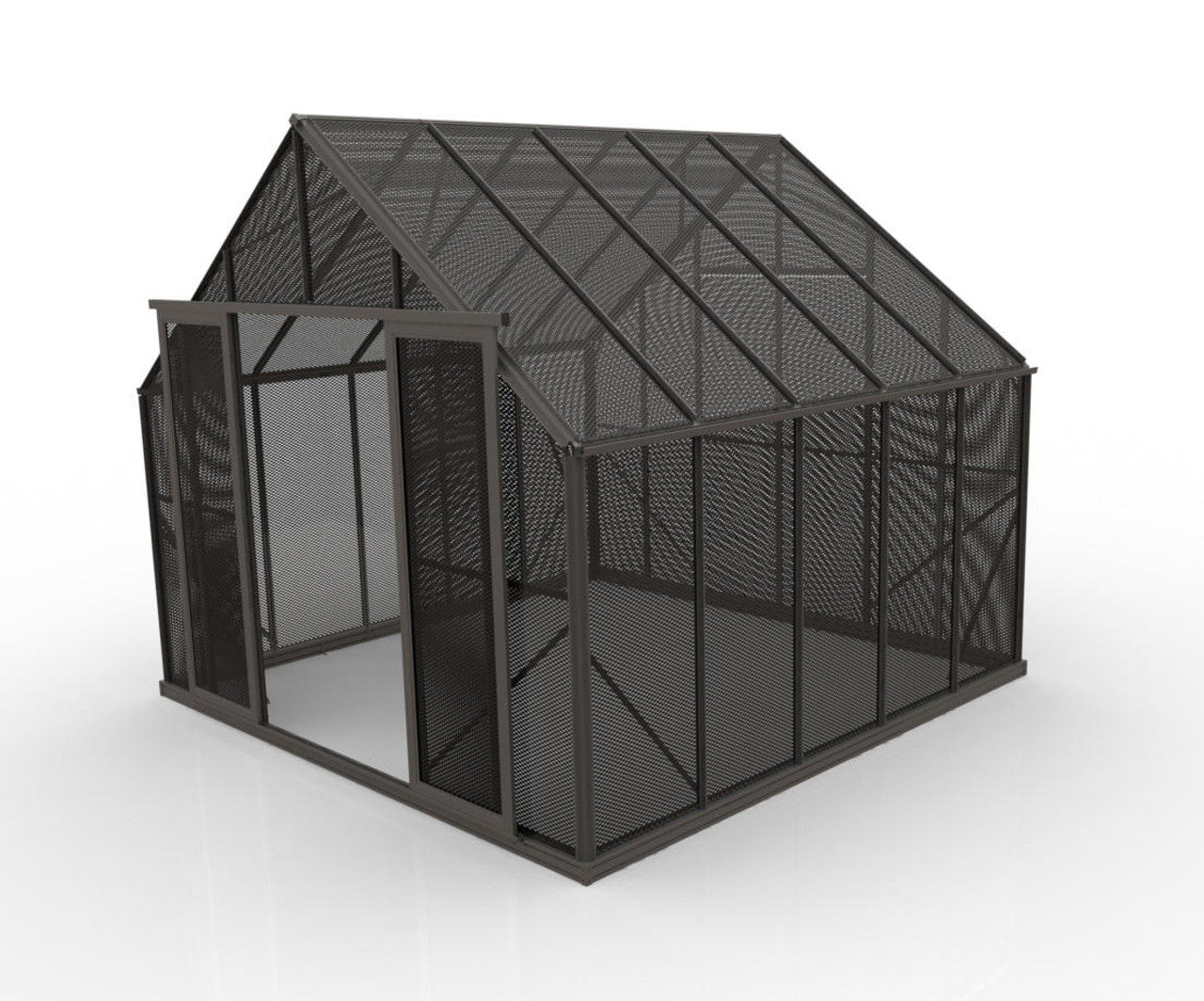 Winter Gardenz 10x10ft (3.2x3.2m) Shade House Aluminium Shade Mesh ...