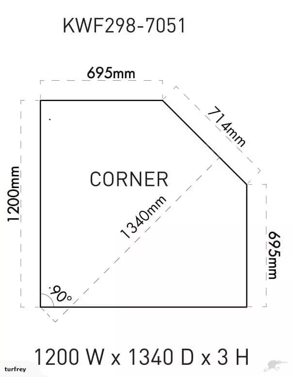 Kent Large Steel Floor Protector - Corner – Turfrey.co.nz