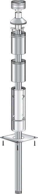 4.0m Stainless steel Flue Kit – Turfrey.co.nz