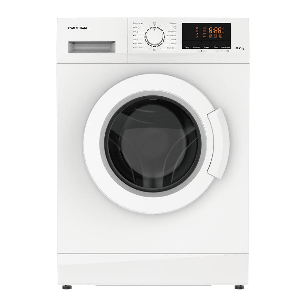 Parmco 8KG White Frontload Washing Machine – Turfrey.co.nz