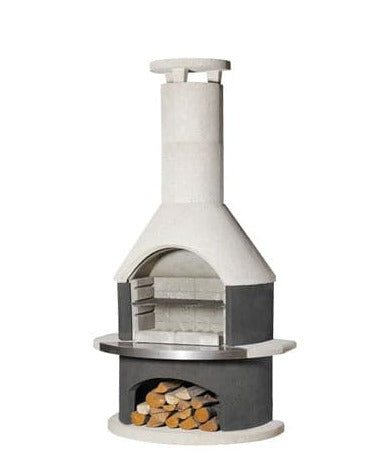 Buschbeck Rondo Grey BBQ Fireplace - HBBRG Outdoor Fires NZ – Turfrey.co.nz